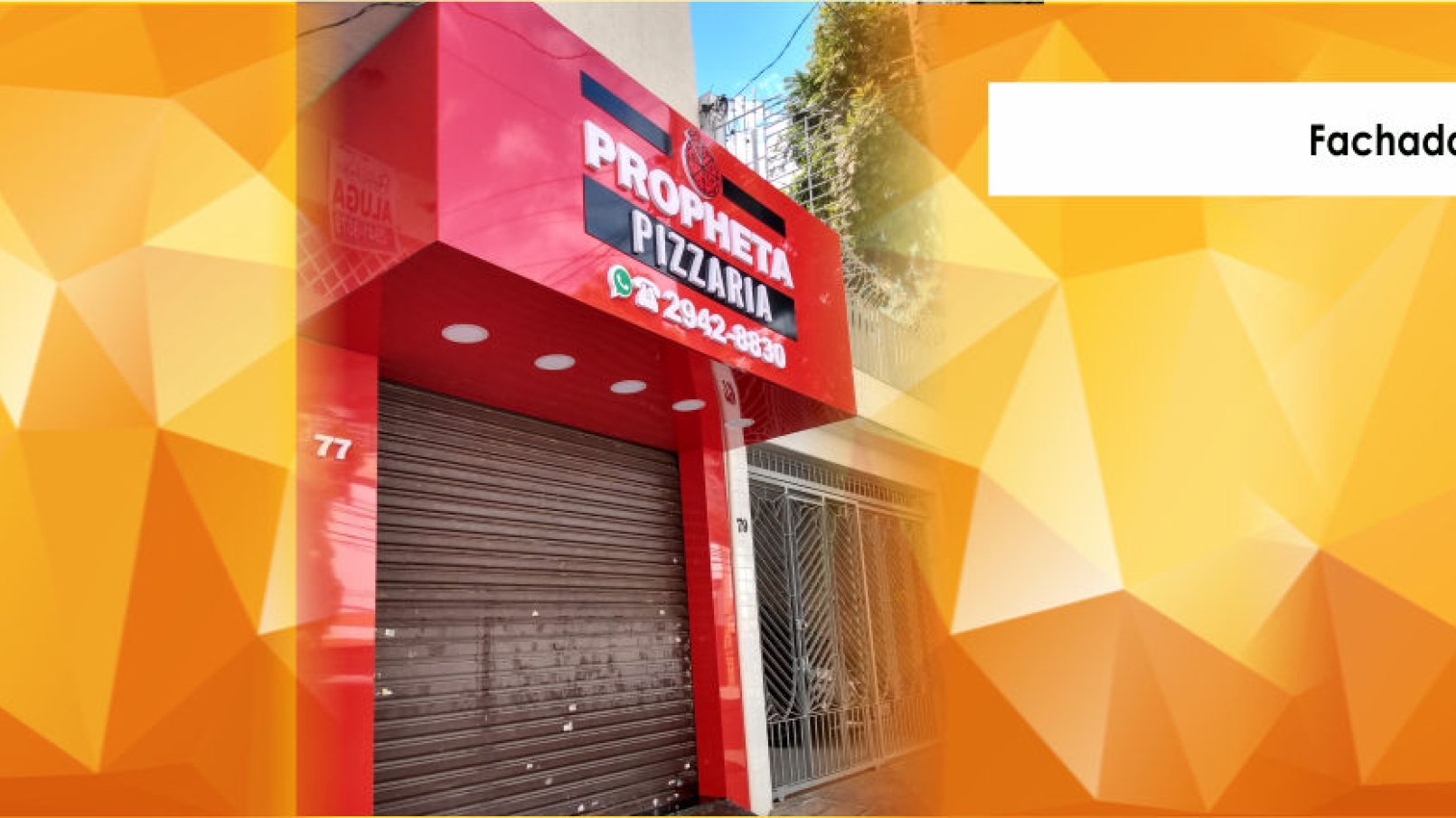 Fachada em Acm Pizzaria ⋆ North Visual